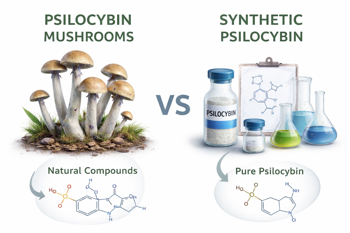 Psilocybin Mushrooms vs Synthetic Psilocybin